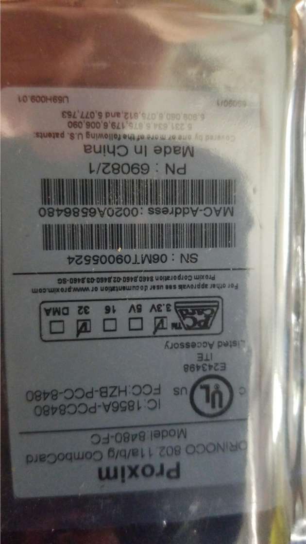 Купить Карта для интернета proxim wireless orinoco combo card 11 b/g ...