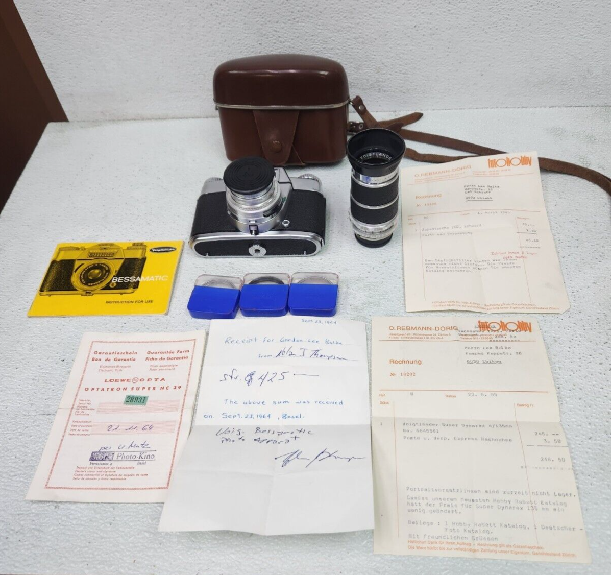 Voigtlander Bessamatic Deluxe 35mm SLR Scopar 1:2/50 Lens. Collector | Pricetronic