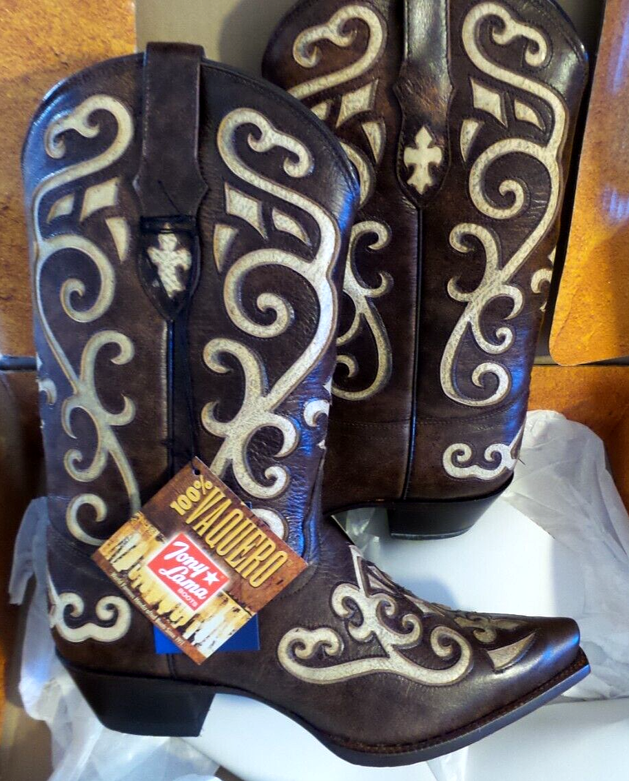 TONY LAMA LEATHER BOOTS NEW WITH TAGS FITS SIZE 7B NIB | eBay TONY LAMA LEATHER BOOTS NEW WITH TAGS FITS SIZE 7B NIB | eBay