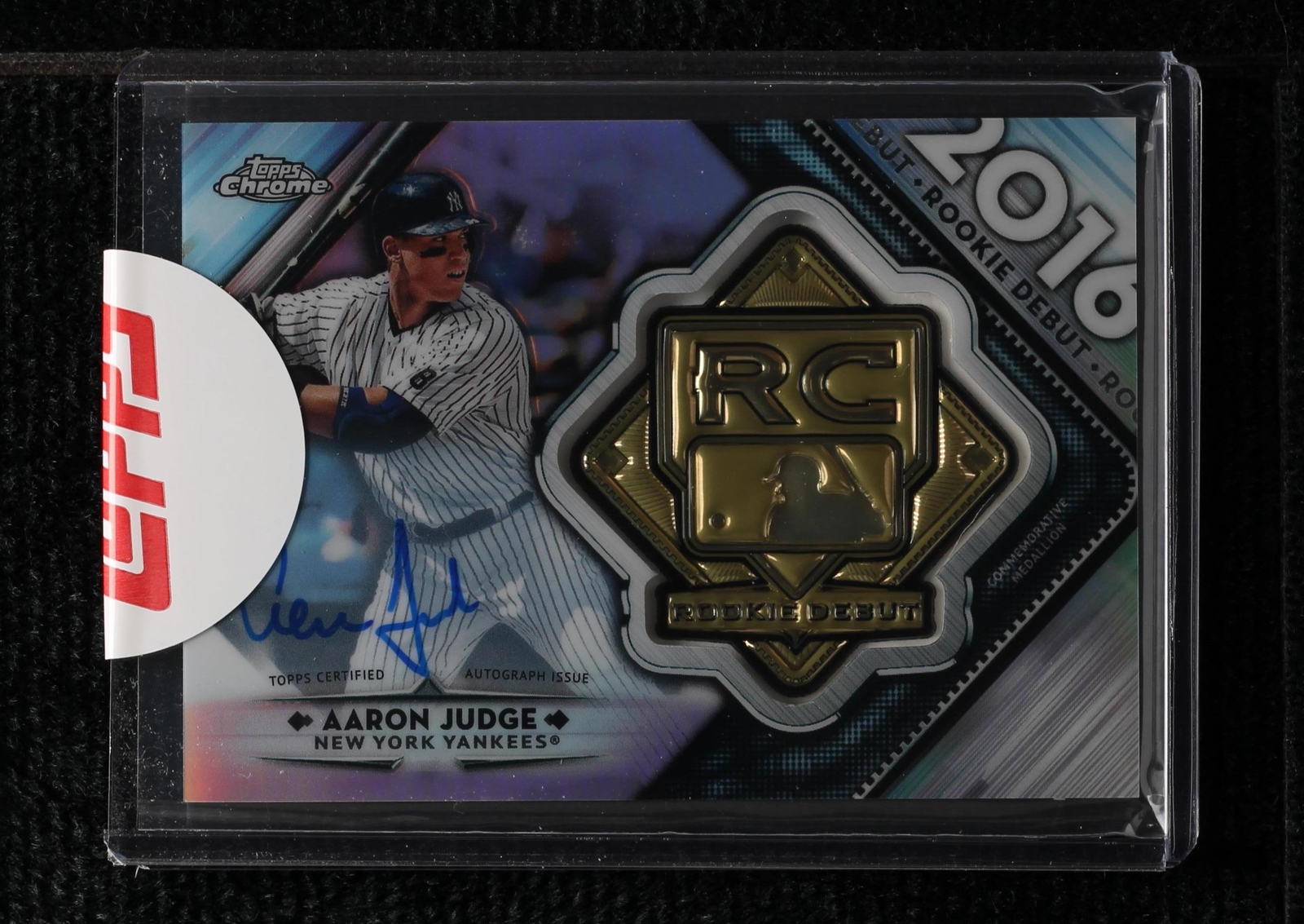 2018 Topps Chrome - Rookie Debut Medallions Autographs #RDM-AJ Aaron ...