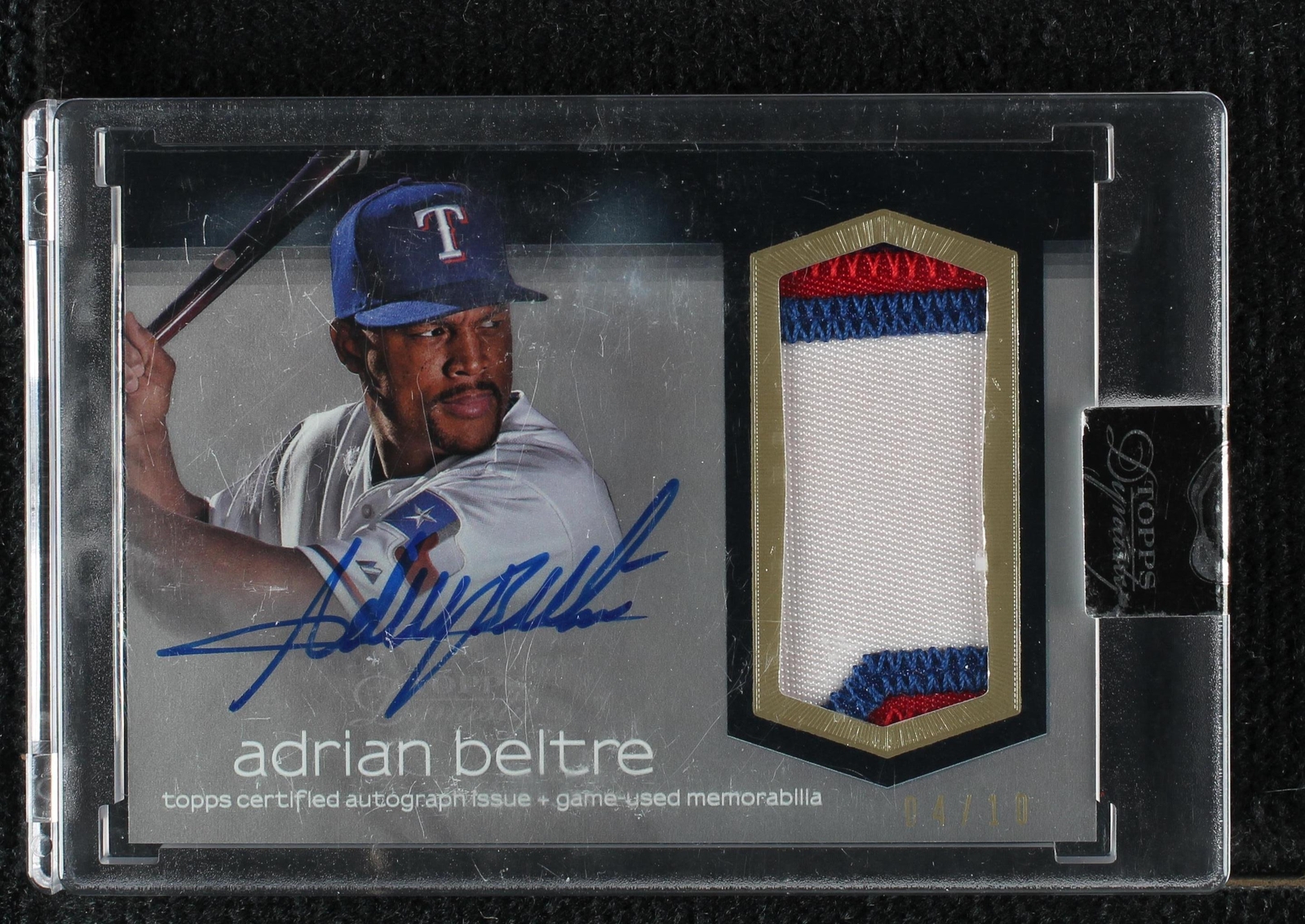 2018 Topps Dynasty - Autograph Patches #AP-ABL3 Adrian Beltre /10 (AU ...