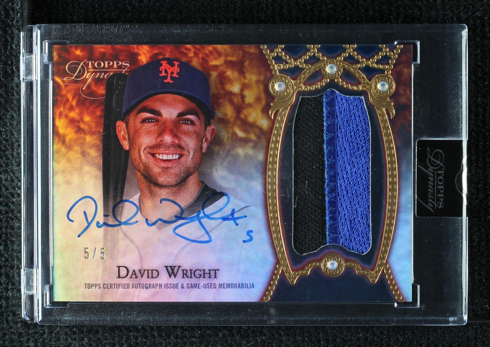 2022 Topps Dynasty - Autograph Patches Black #DAP-DWR1 David Wright /5 (AU, MEM) for sale online ...