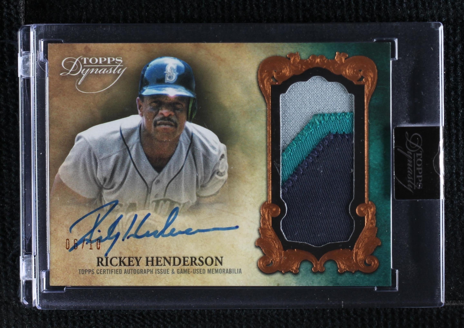 2021 Topps Dynasty - Autograph Patches #DAP-RH1 Rickey Henderson /10 ...