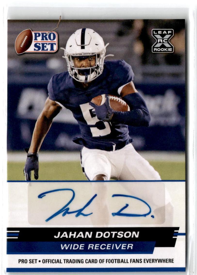 2022 Leaf Pro Set Draft - Autographs Jahan Dotson #PSA-JD3 (AU, RC) for ...