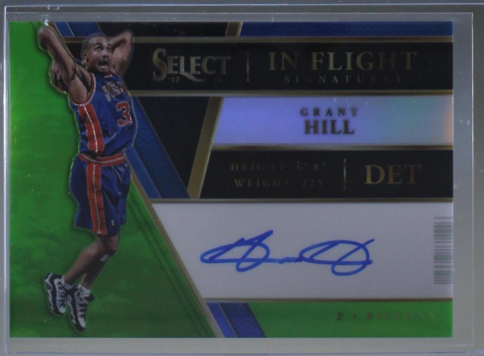 2017-18 Panini Select - In Flight Signatures Grant Hill #IF-GH Neon ...