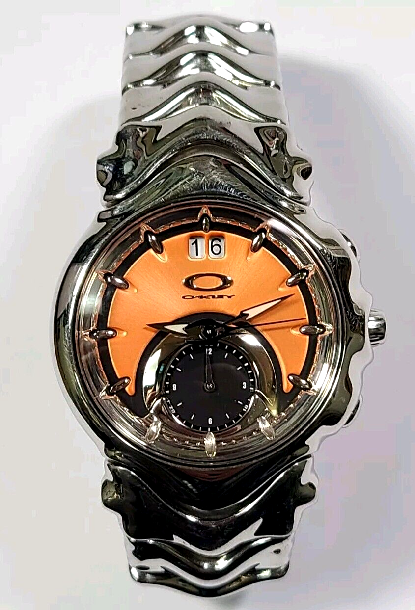 Oakley Judge Orange Copper Dial Stainless Steel Mens 43mm Oakley Judge Orange Copper Dial Stainless Steel Mens 43mm