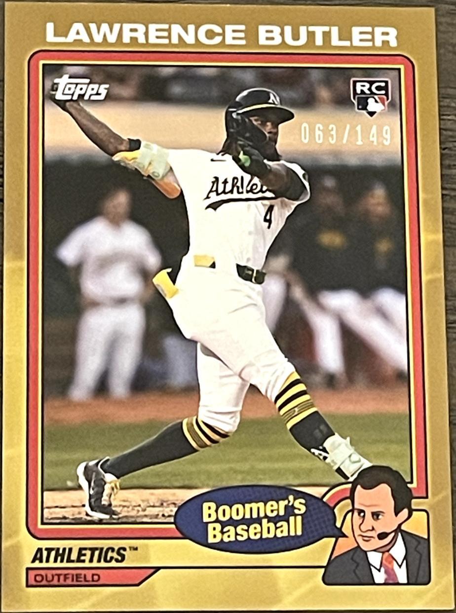 2024 Topps X Chris Berman Boomer's Baseball - Lawrence Butler #95 Gold ...