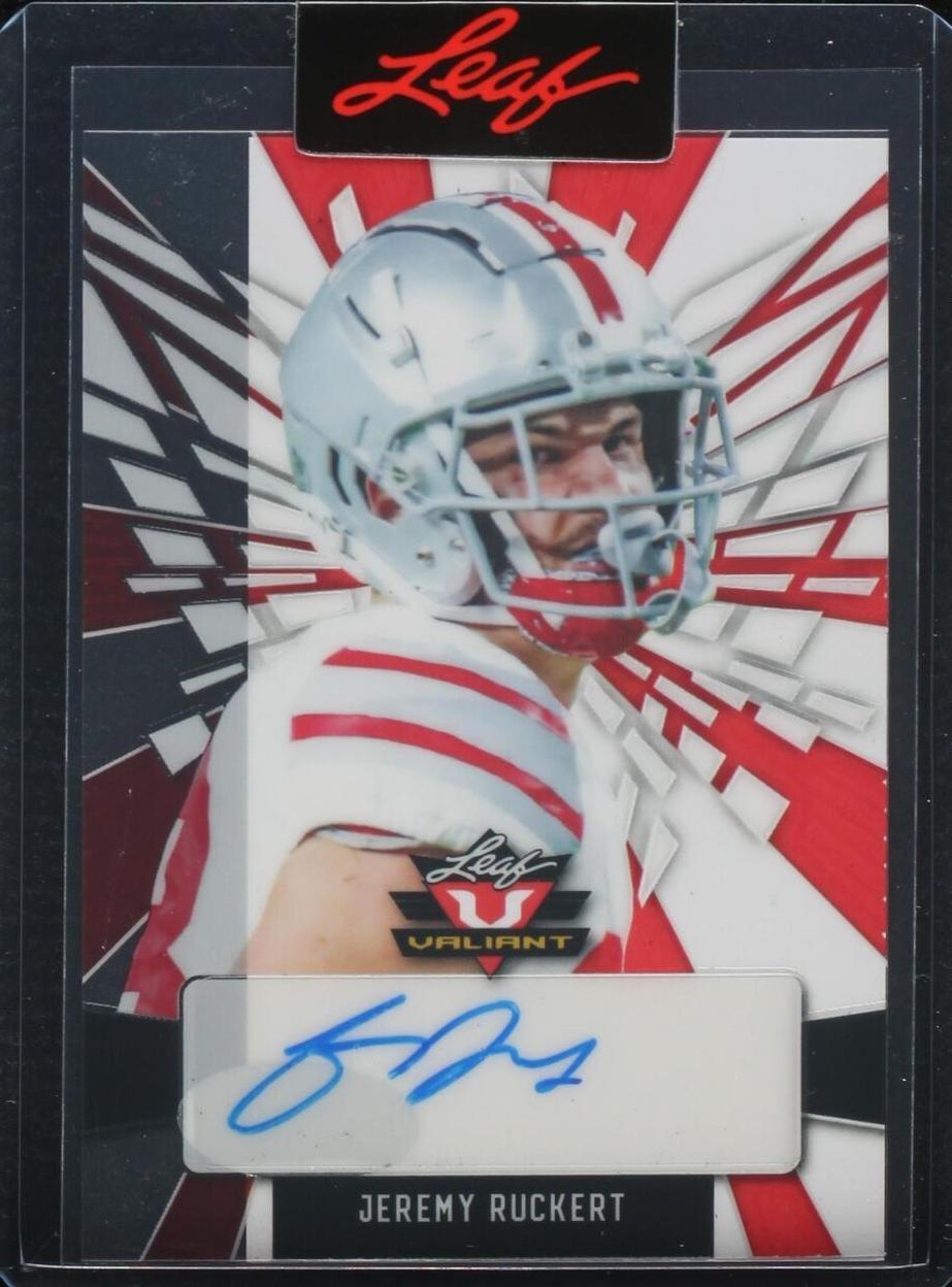 2022 Leaf Valiant - Portrait Autographs Jeremy Ruckert #PA-JR3 Pre ...