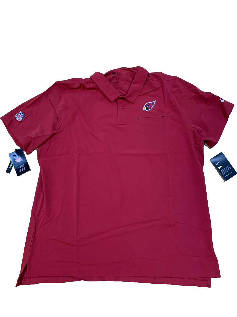 Nike NFL Arizona Cardinals Elite Men Polo Shirt Football Red Nike NFL Arizona Cardinals Elite Men Polo Shirt Football Red