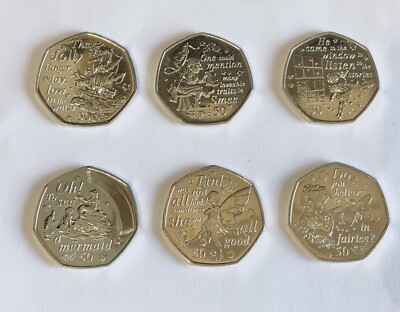 Peter Pan 50p Coins 2019 Release Date Mintage IOM