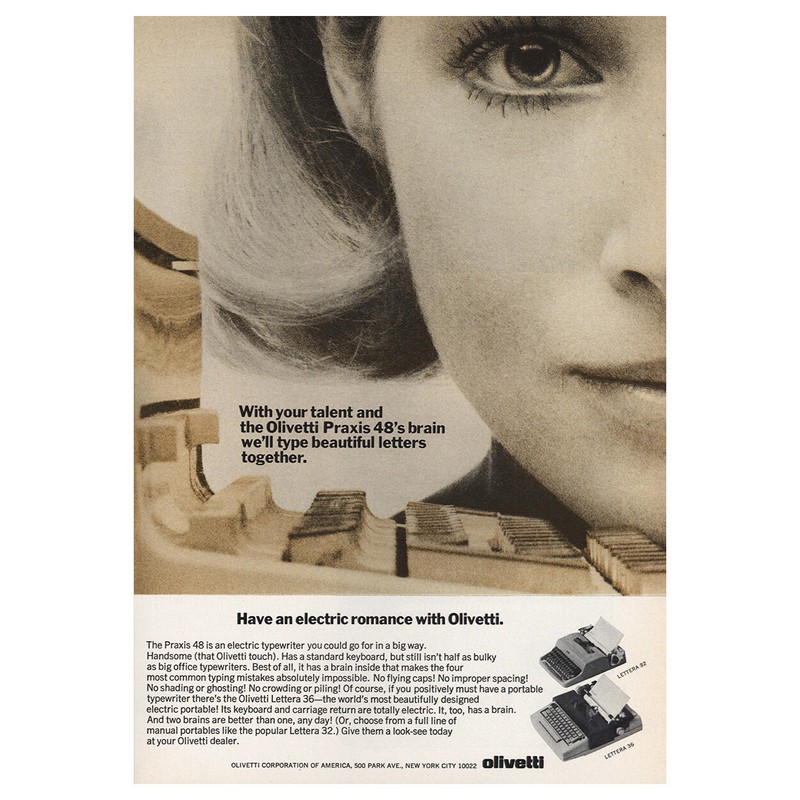 1971 Olivetti Praxis 48 on the Typewriter Database