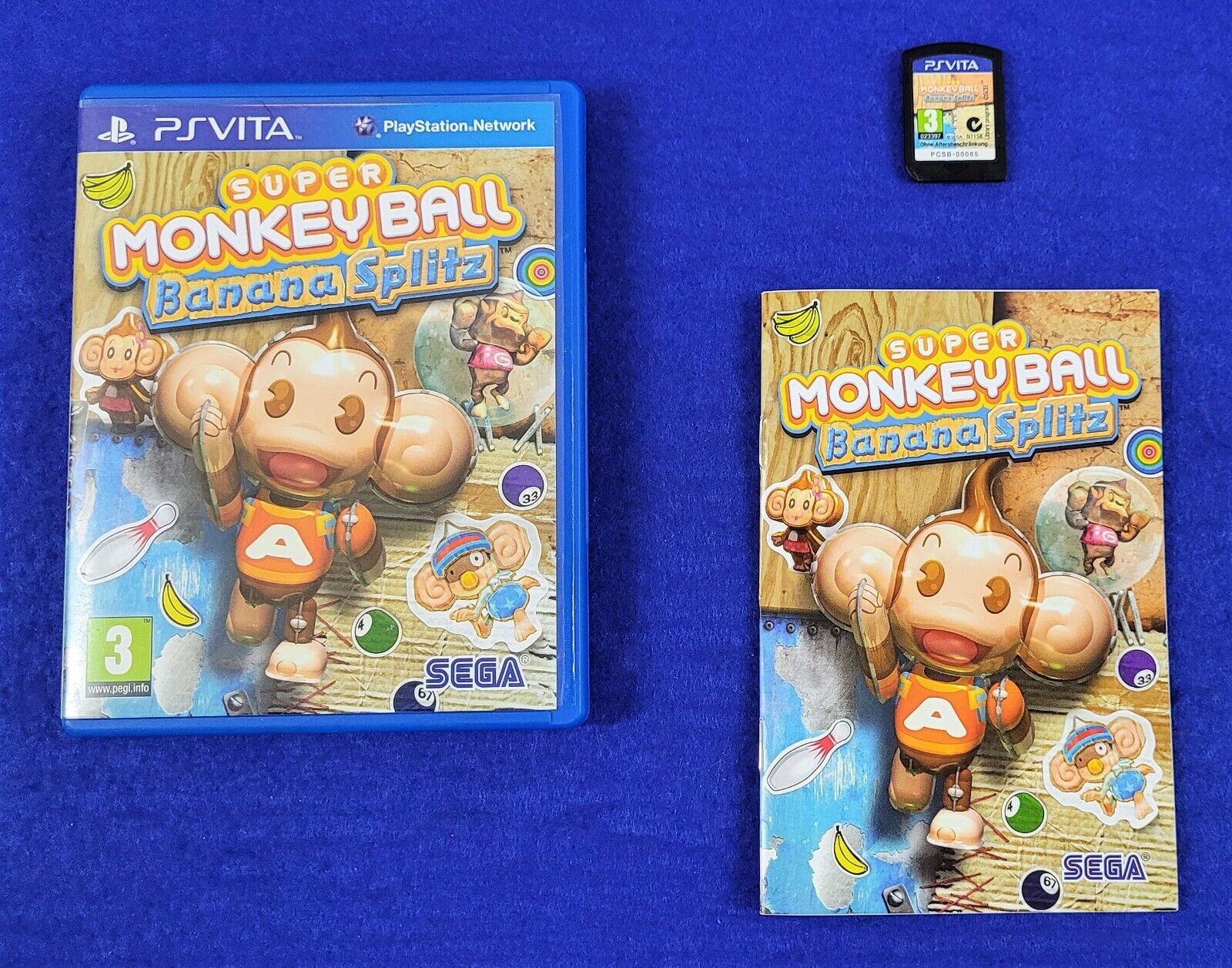 PS VITA SUPER MONKEY BALL Banana Splitz Works In US REGION FREE PAL UK PSVITA eBay