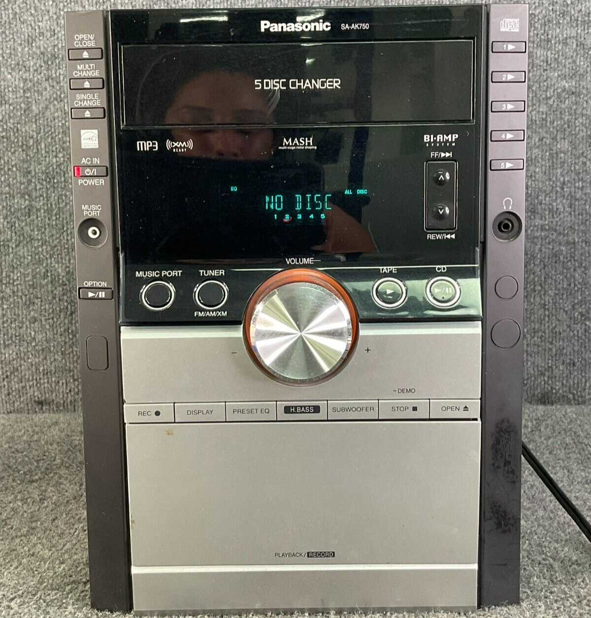 Panasonic SA-AK750 Hi-Fi 5-CD Changer Stereo Tape Deck Bi Panasonic SA-AK750 Hi-Fi 5-CD Changer Stereo Tape Deck Bi