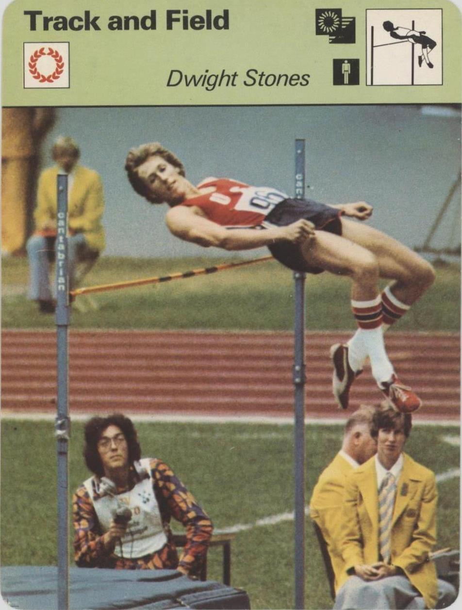 1977-79 Sportscasters - Series 03 Lausanne B #03-24 Dwight Stones for ...