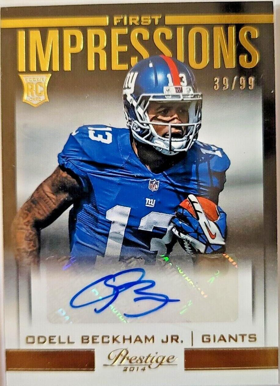 2014 Panini Prestige - First Impressions Odell Beckham Jr. #FIOB /99 ...