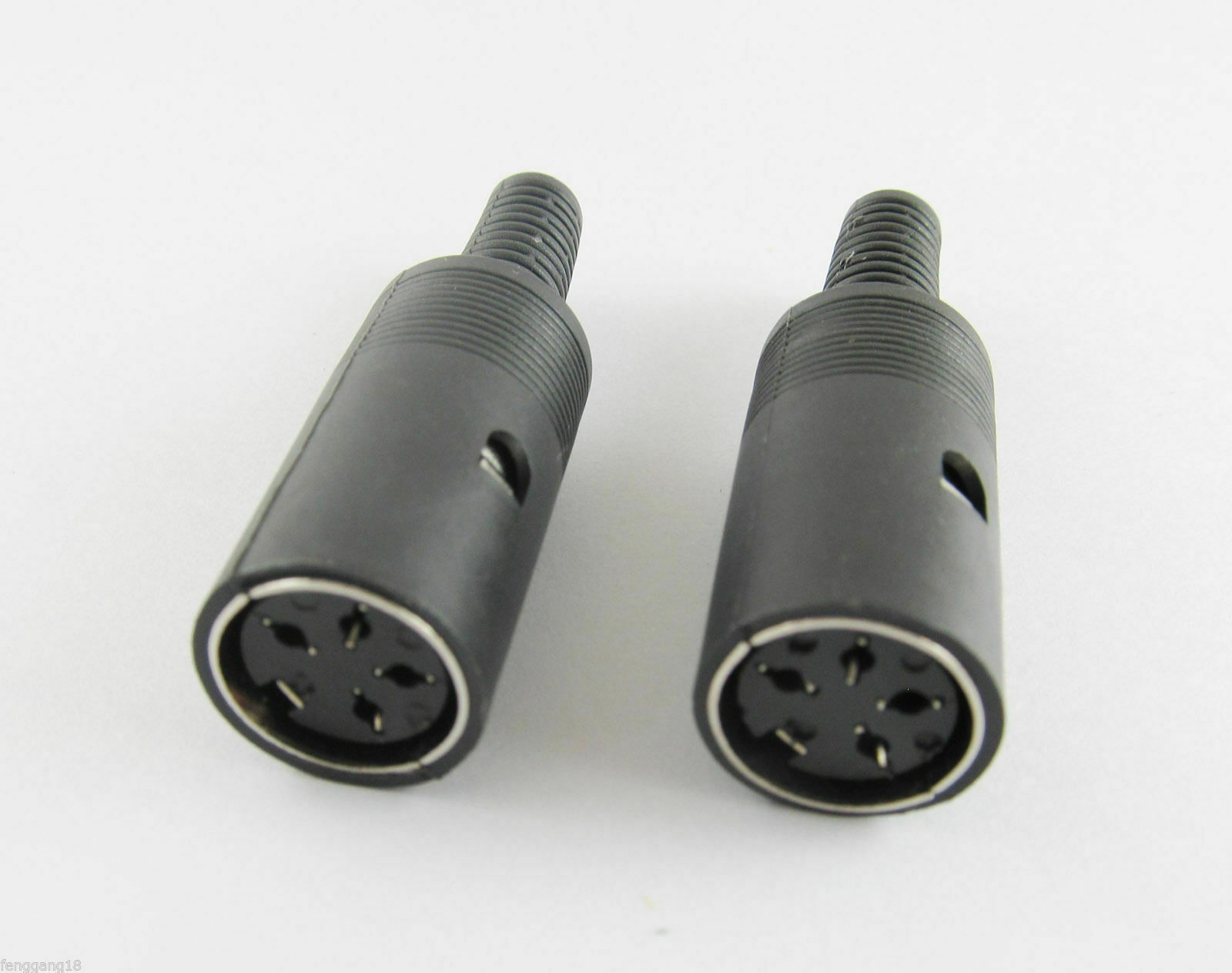 5pcs 4 PIN DIN Female Jack Cable Connector 4 Pin With Plastic Handle | eBay