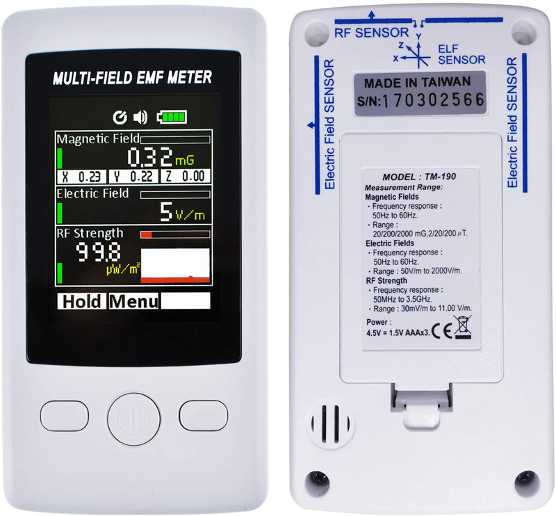 Купить Emf & gaussmeters TENMARS TM190 multi/field Emf Meter Pocket Elf ...