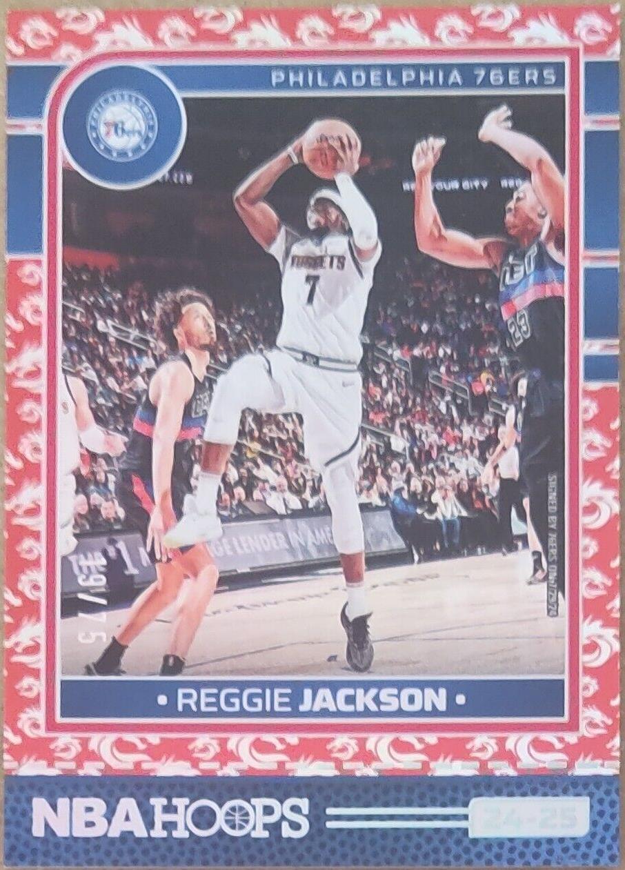 2024-25 Panini Nba Hoops - Reggie Jackson #53 Dragon Year /75 for sale ...