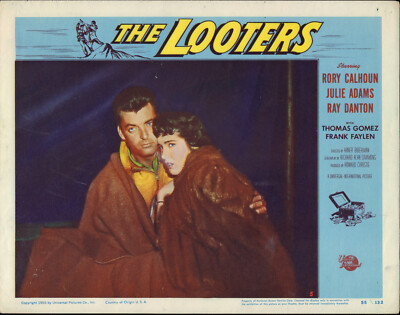 THE LOOTERS original 1955 lobby card JULIE ADAMS/RORY CALHOUN 11x14 movie posterのeBay公認海外通販｜セカイモン
