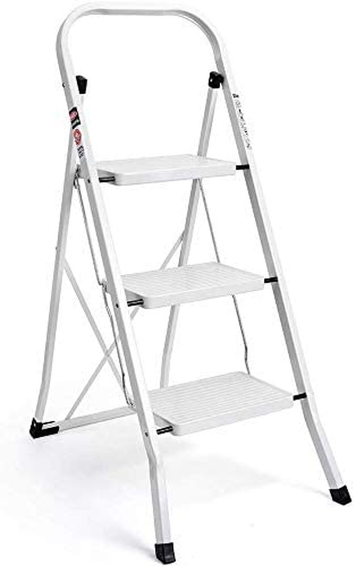 Delxo 3 Step Ladder Folding Step Stool | Ladders Delxo 3 Step Ladder Folding Step Stool | Ladders