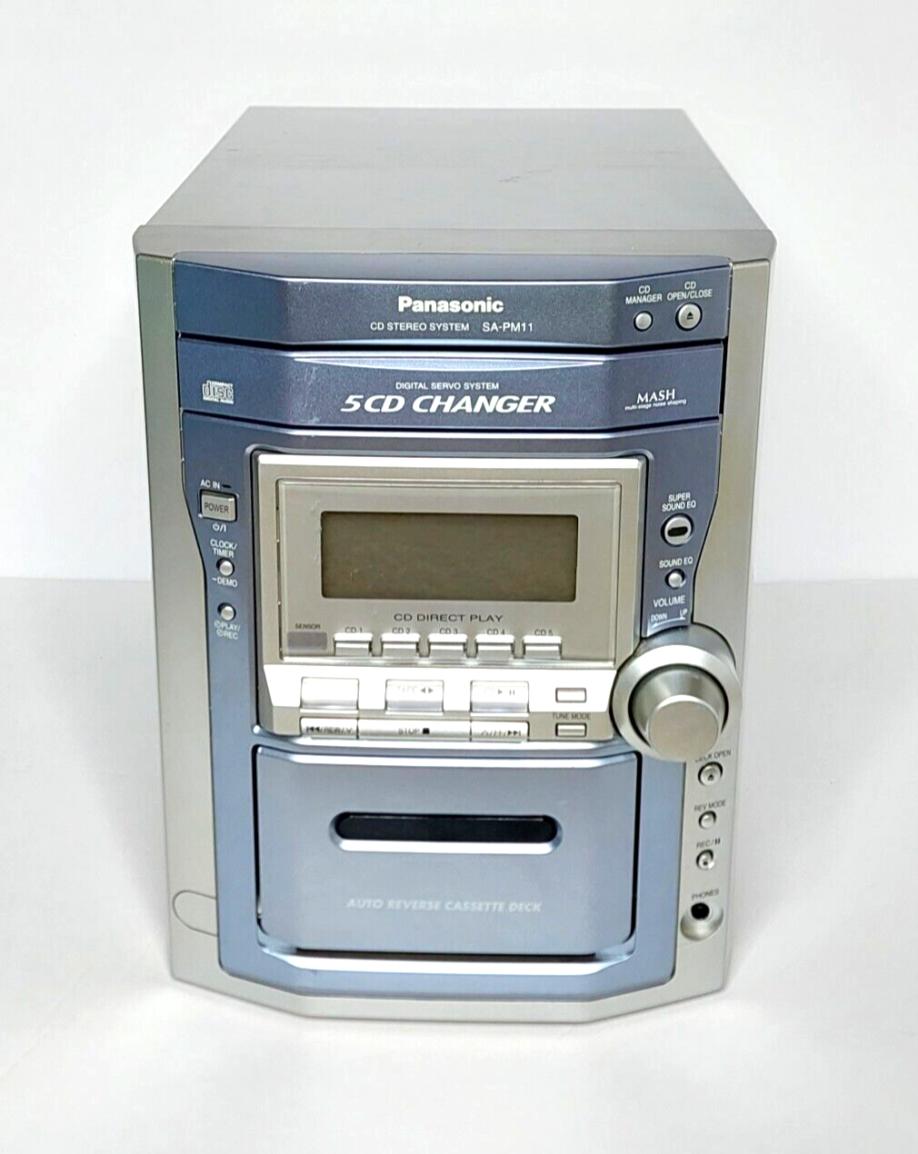Panasonic SA-PM11 5 Disc CD Player Cassette Tape AM/FM AUX *FULLY FUNCTIONAL*のeBay公認海外通販｜セカイモン