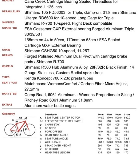 Motobecane Gigi Road bike womens pro - Pink