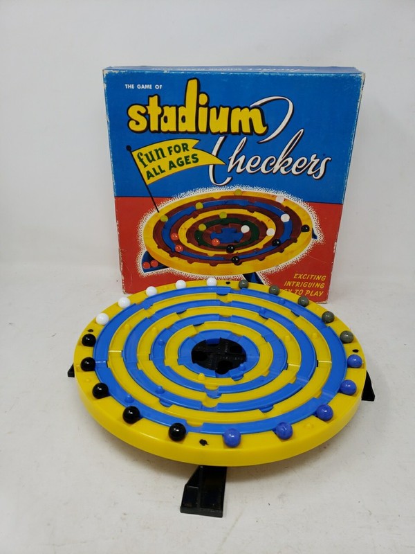 Stadium Checkers (1952) – Board Game Guys