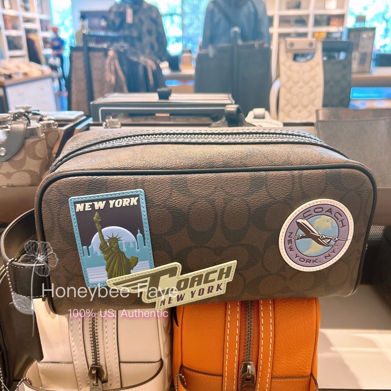 nwt Coach 1276 men's Large Travel Kit In Signature Canvas nwt Coach 1276 men's Large Travel Kit In Signature Canvas
