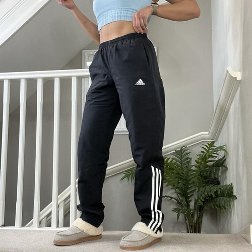 Vintage Adidas Windpants Trackpants Size S Cuffed Leg Black Vintage Adidas Windpants Trackpants Size S Cuffed Leg Black