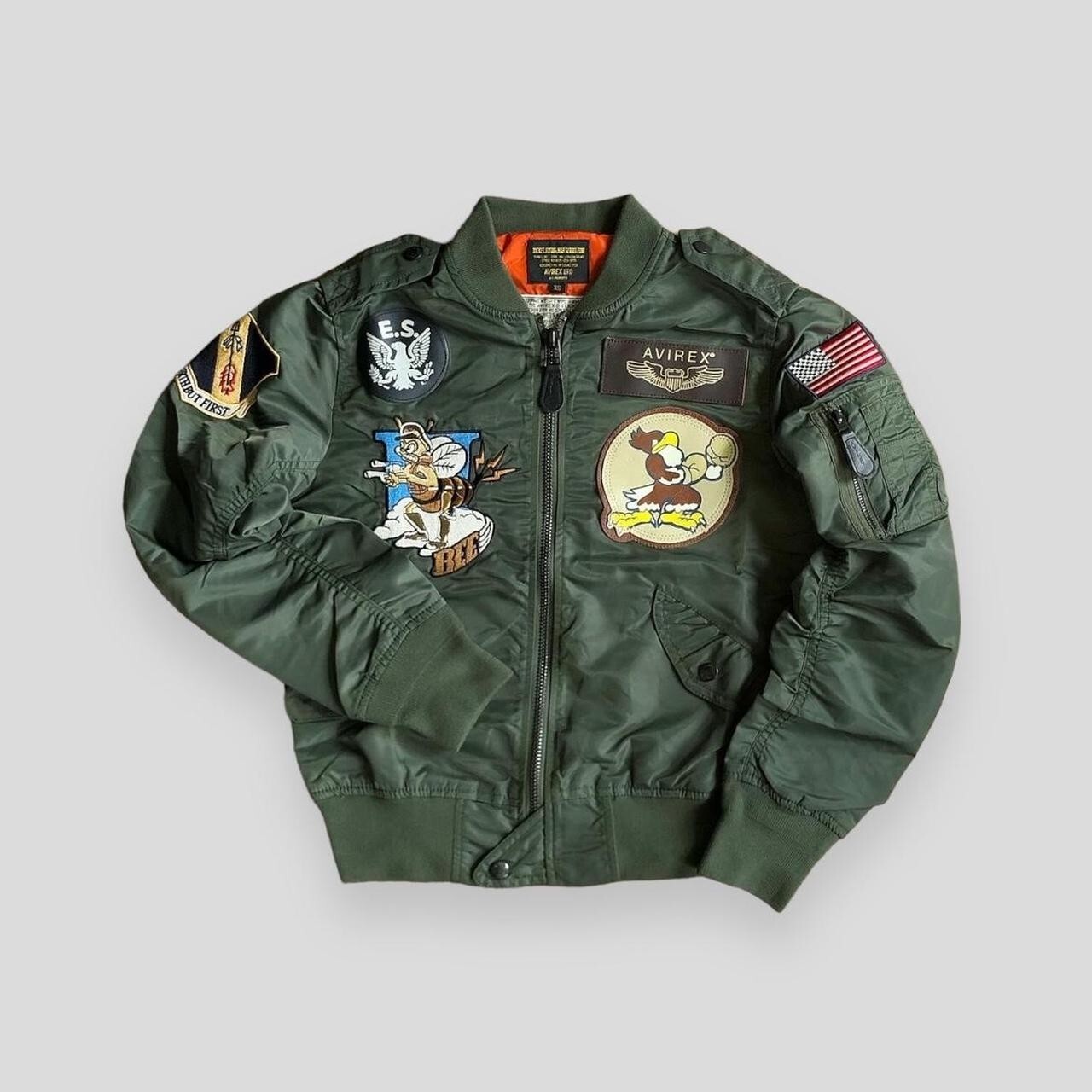 Avirex women's bomber jacket dark green Vintage US flight XS Avirex women's bomber jacket dark green Vintage US flight XS