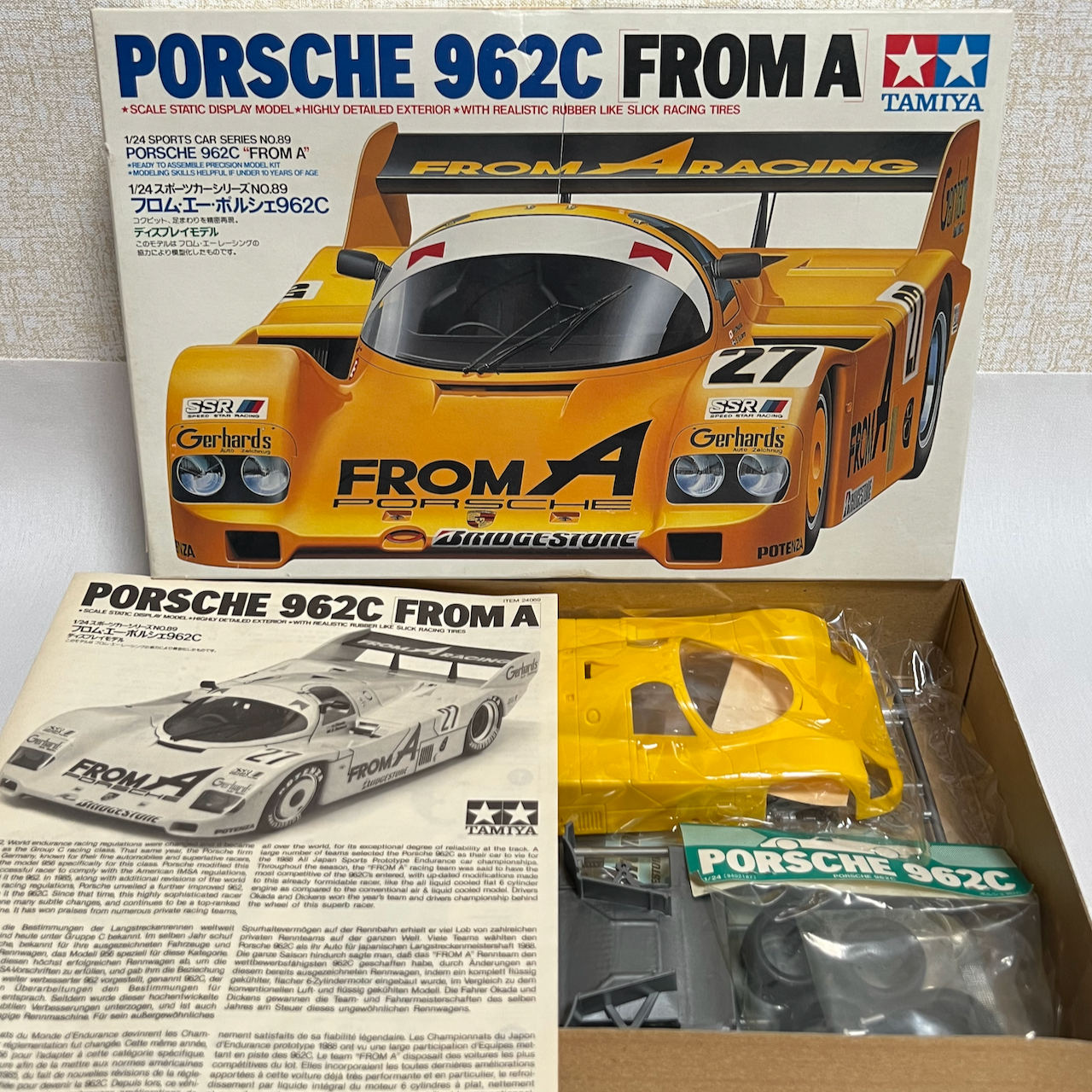 Tamiya 1/24 PORSCHE 962C FromA Sports Car Series No.89 Tamiya 1/24 PORSCHE 962C FromA Sports Car Series No.89