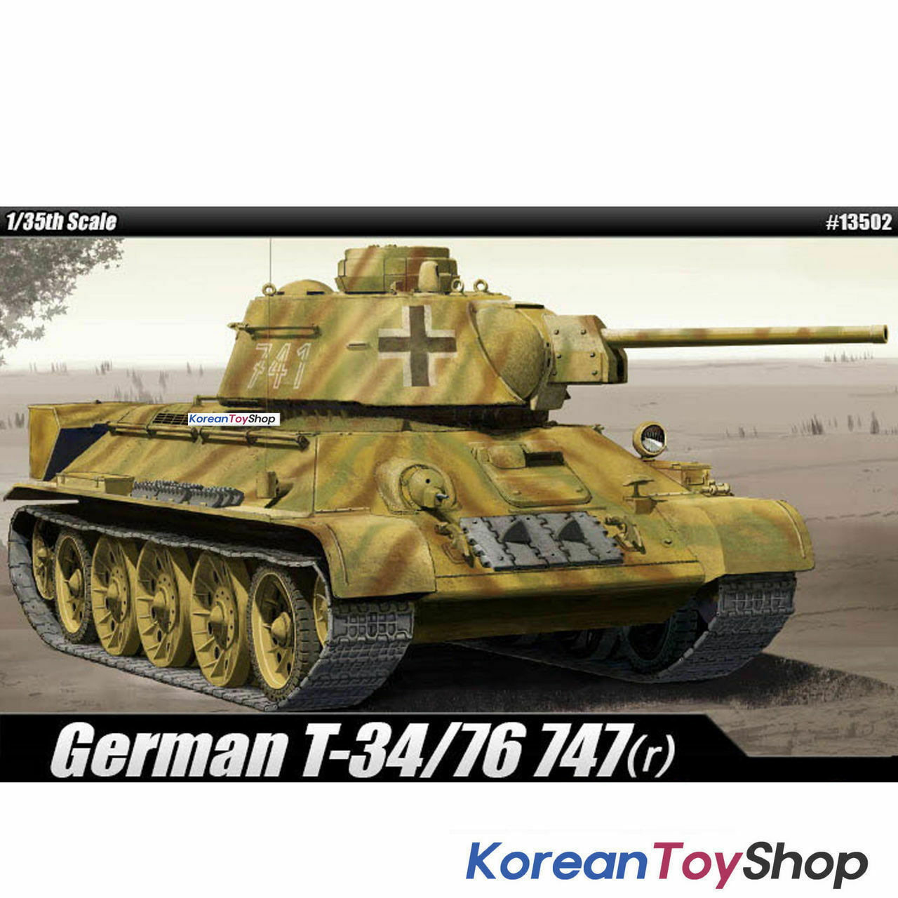 13502 1/35 Academy T-34 747(r) German Version online kaufen | eBay.de