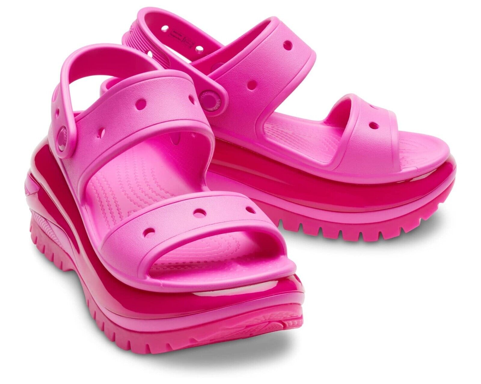 Crocs Mega Crush Sandal juice/pink size W8 | eBay Crocs Mega Crush Sandal juice/pink size W8 | eBay