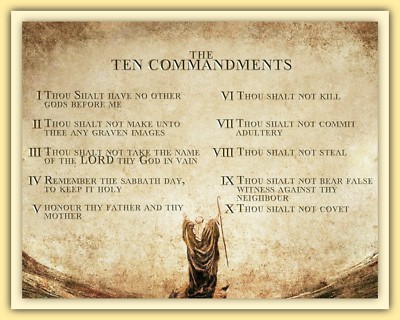 Posters, Prints & Pictures - The Commandments - Vatican