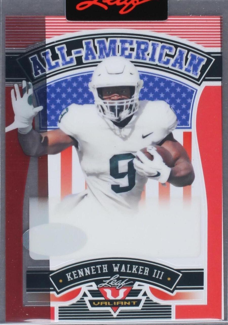 2022 Leaf Valiant - All-American Kenneth Walker III #AA-KW1 Pre ...