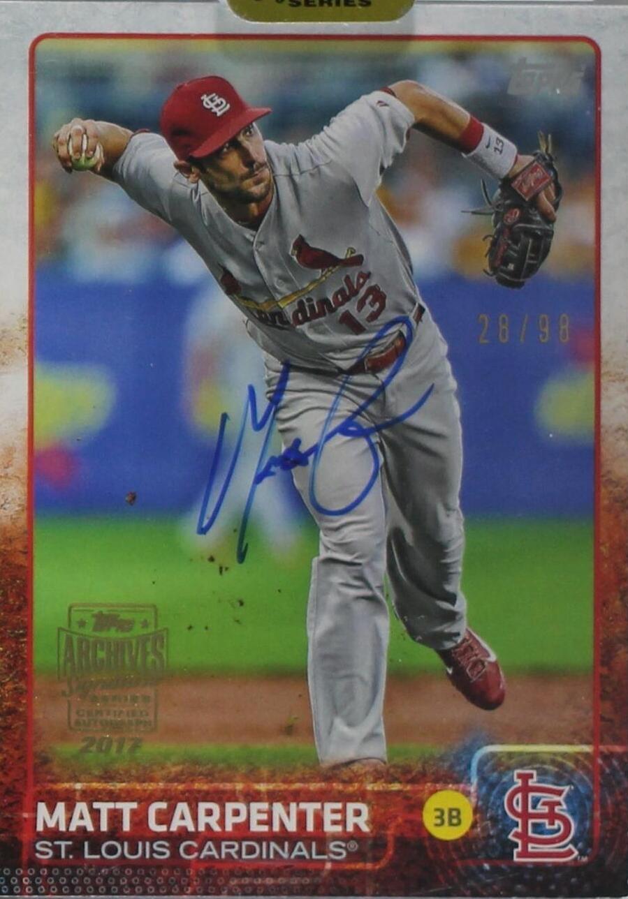 2017 Topps Archives All-Star Signature Edition Buybacks - Matt ...