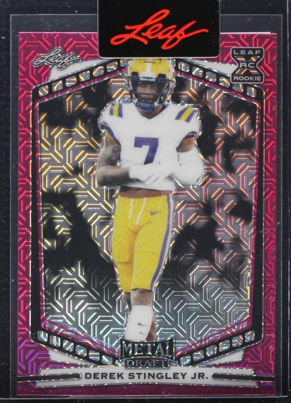 2022 Leaf Draft - Metal Derek Stingley Jr. #B-DS1 Pre-Production Proof ...
