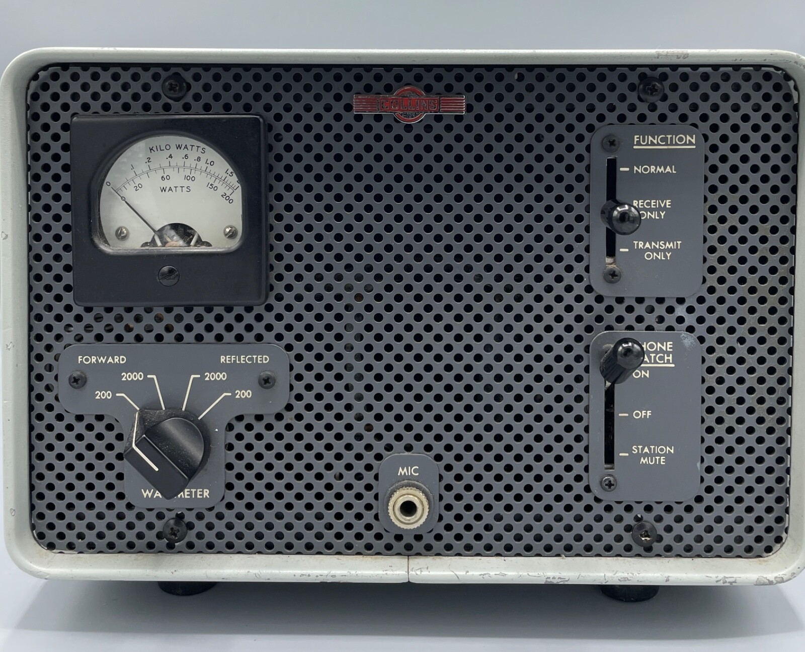 Collins 312B-4 Station Console Watt Meter Swr Speaker KWM-2A 32S-3 S ...