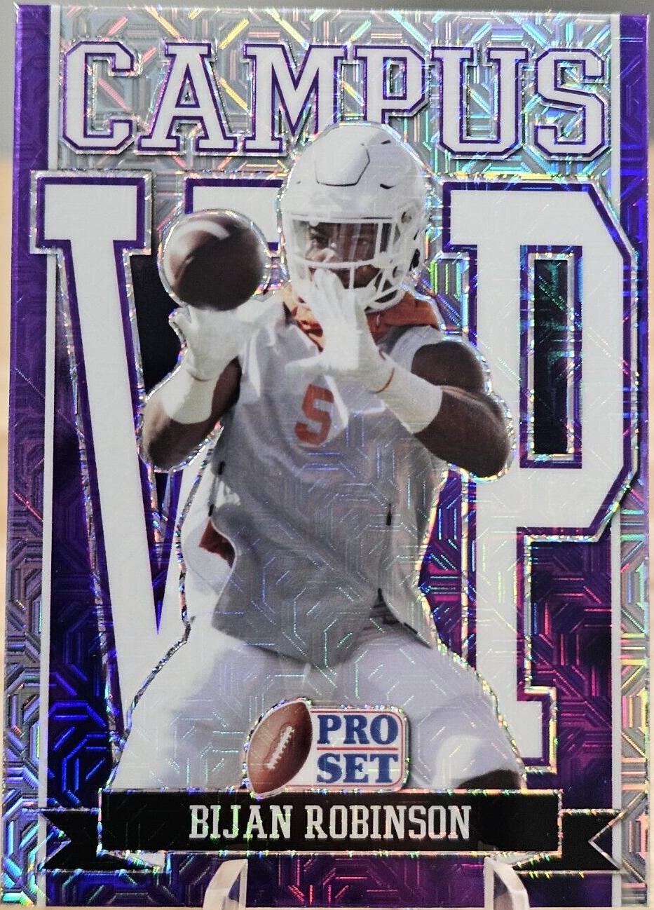 2022 Leaf Pro Set Draft - Metal Campus Vip Bijan Robinson #VIP-BR1 ...
