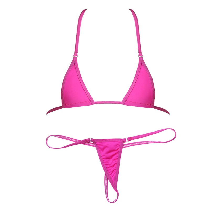 Sexy Damen Micro Bikini Set Badeanzug Bademode Bh G String Unterwäsche