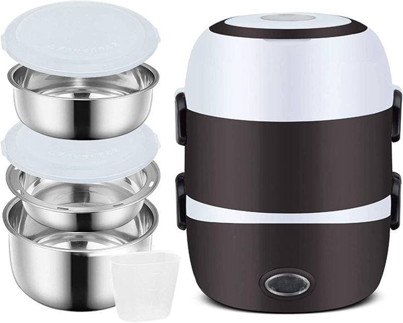 Office | 3 Layers Electric Warmer Lunch Box Food Heater Portable Bento ...