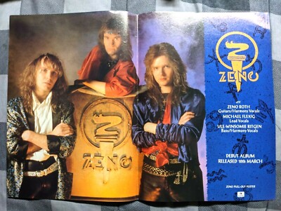 ZENO / ZENO ROTH / 1986 SELF TITLED LP / ALBUM MAGAZINE CENTERFOLD PINUP POSTERのeBay公認海外通販｜セカイモン