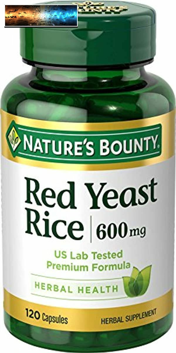 Nature's Bounty Red Yeast Rice Pills and Herbal Health Supplement, Die ...