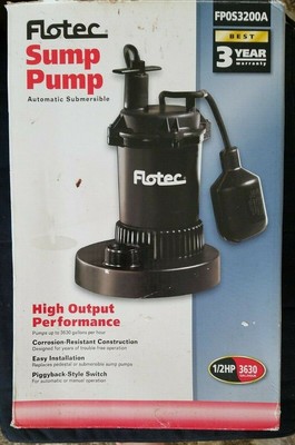 Submersible & Sump - Flotec 1 2 Hp