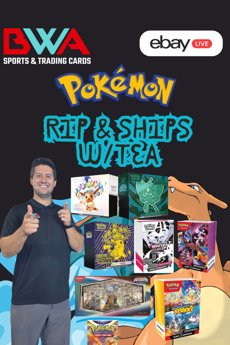 POKEMON RIP & SHIPS W/ TEA | eBay Live Video