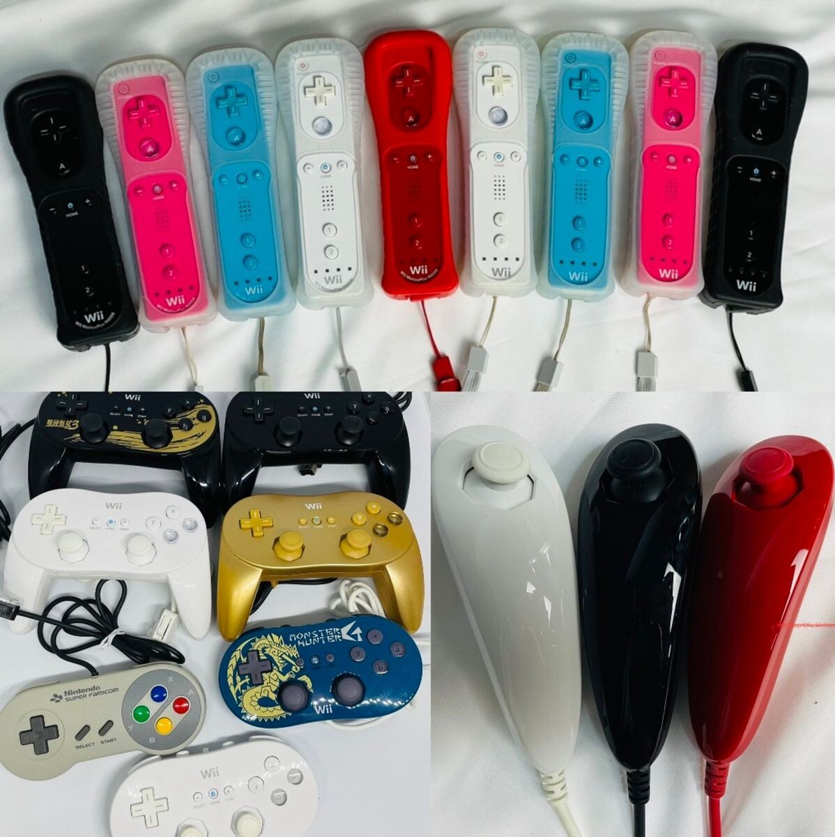 OEM Nintendo Wii Controllers All Types MotionPlus Classic WiiMote ...