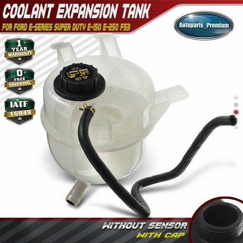 Coolant Expansion Tank w/ Cap for Ford E-Class E-150 E-250 E-350 F53 ...