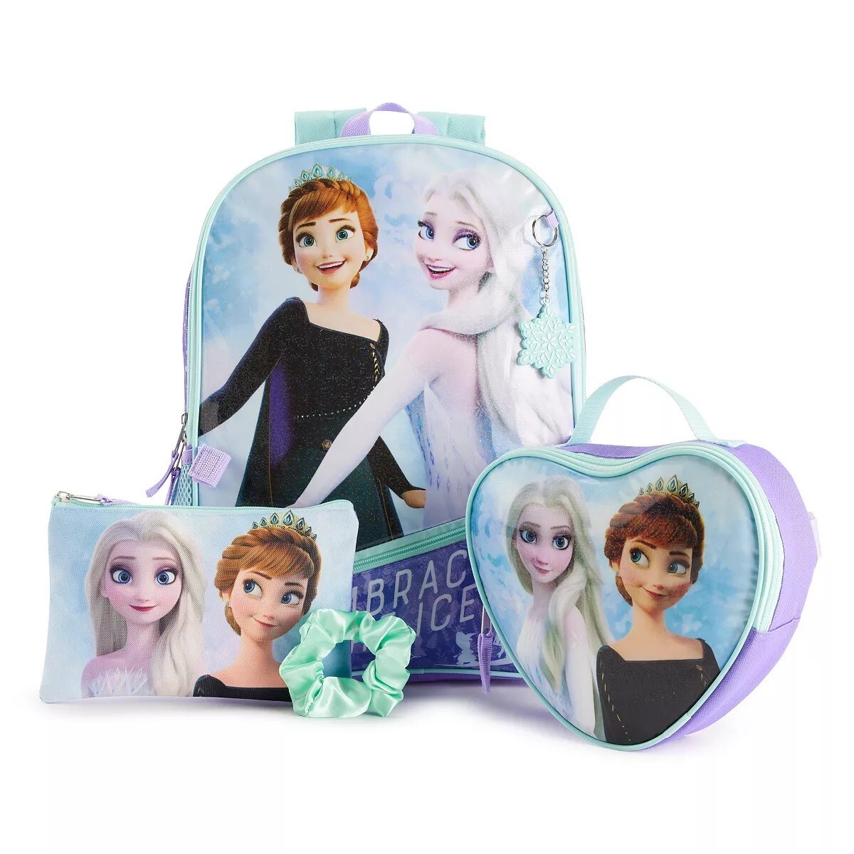 Disney Frozen Elsa 5-piece Backpack With Lunch Bag | Lunchbag