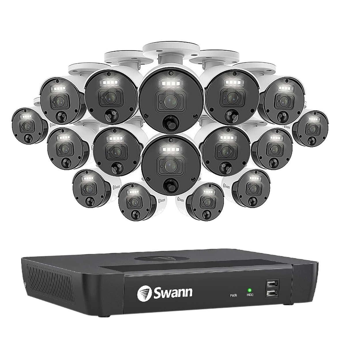Swann 16-Channel 4K Pro Enforcer Ultra HD 2TB NVR Security Swann 16-Channel 4K Pro Enforcer Ultra HD 2TB NVR Security
