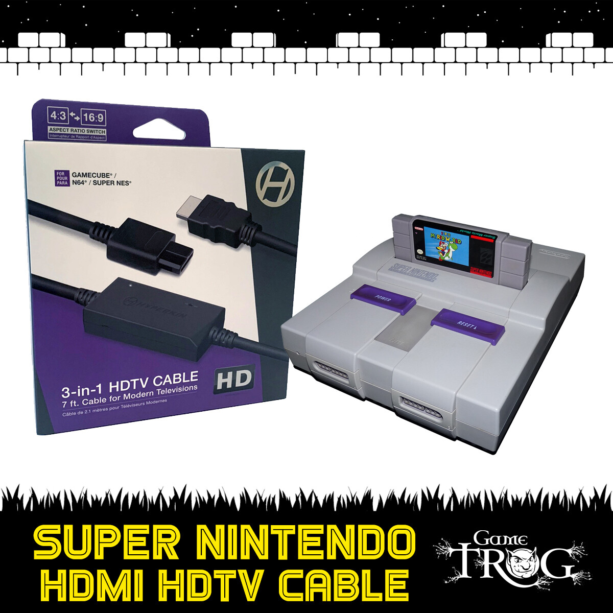Super Nintendo SNES - HDMI HDTV Cable 720p